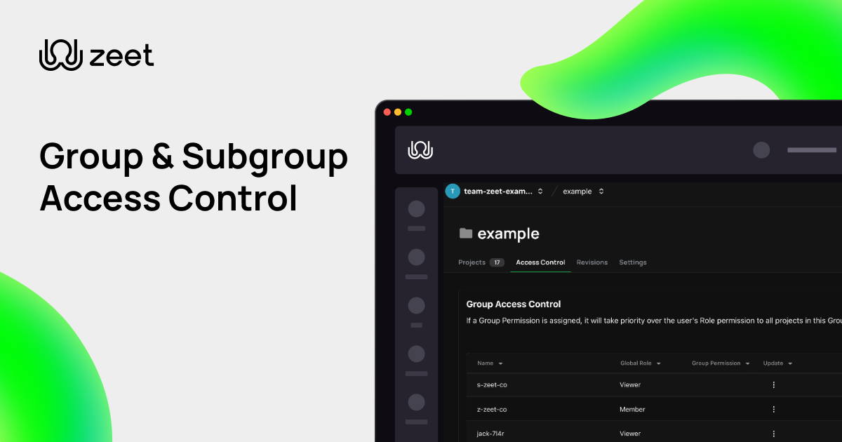 Introducing Group-level Access Control: Ensuring Secure Project Deployment | Zeet.co